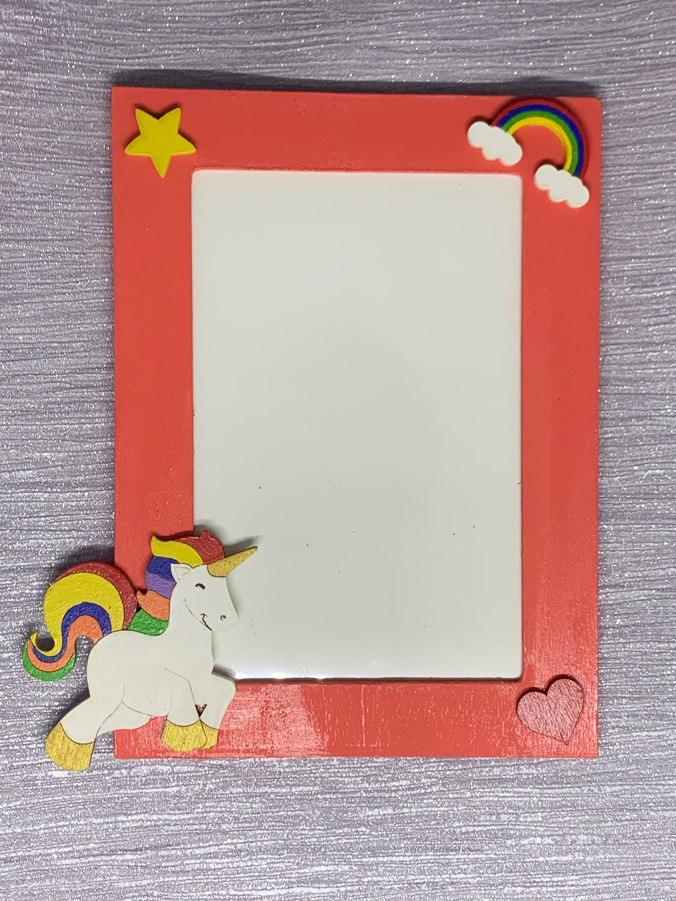 Hand Painted Childs Unicorn Photo Frame - Etsy