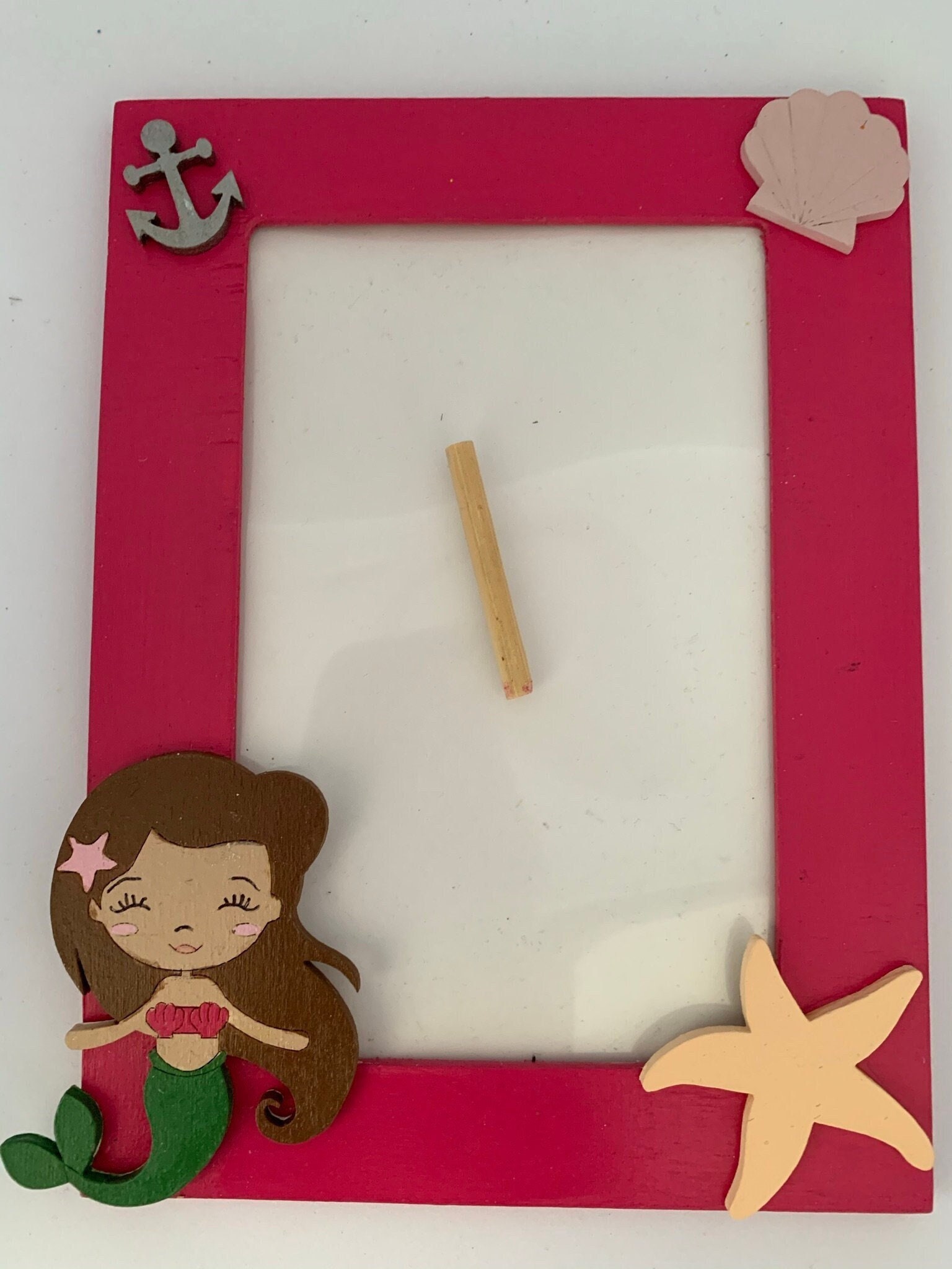 Hand Painted Child's Mermaid Photo Frame Picture Frame - Etsy