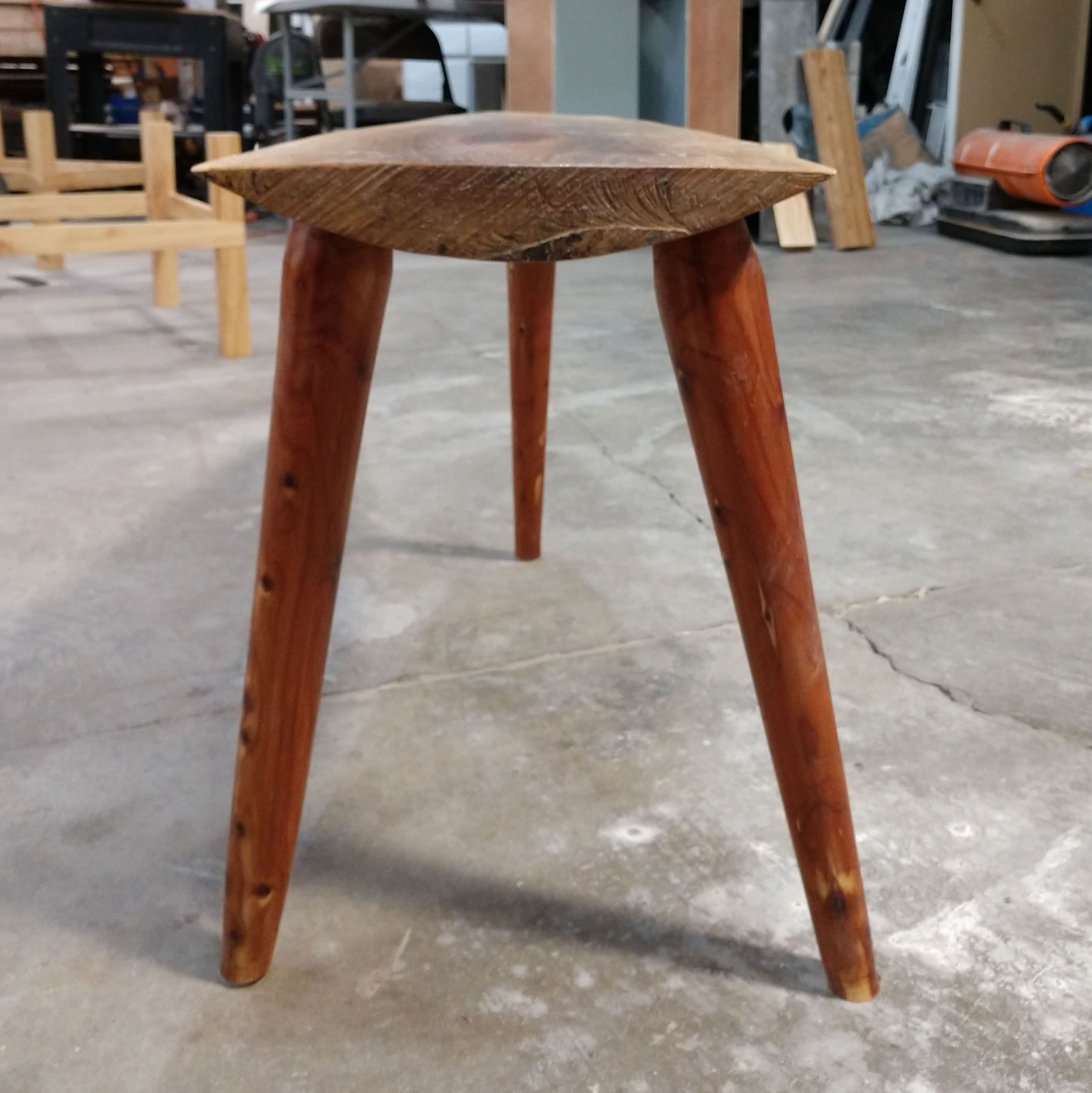 Wooden Tri-leg Coffee Table - Etsy