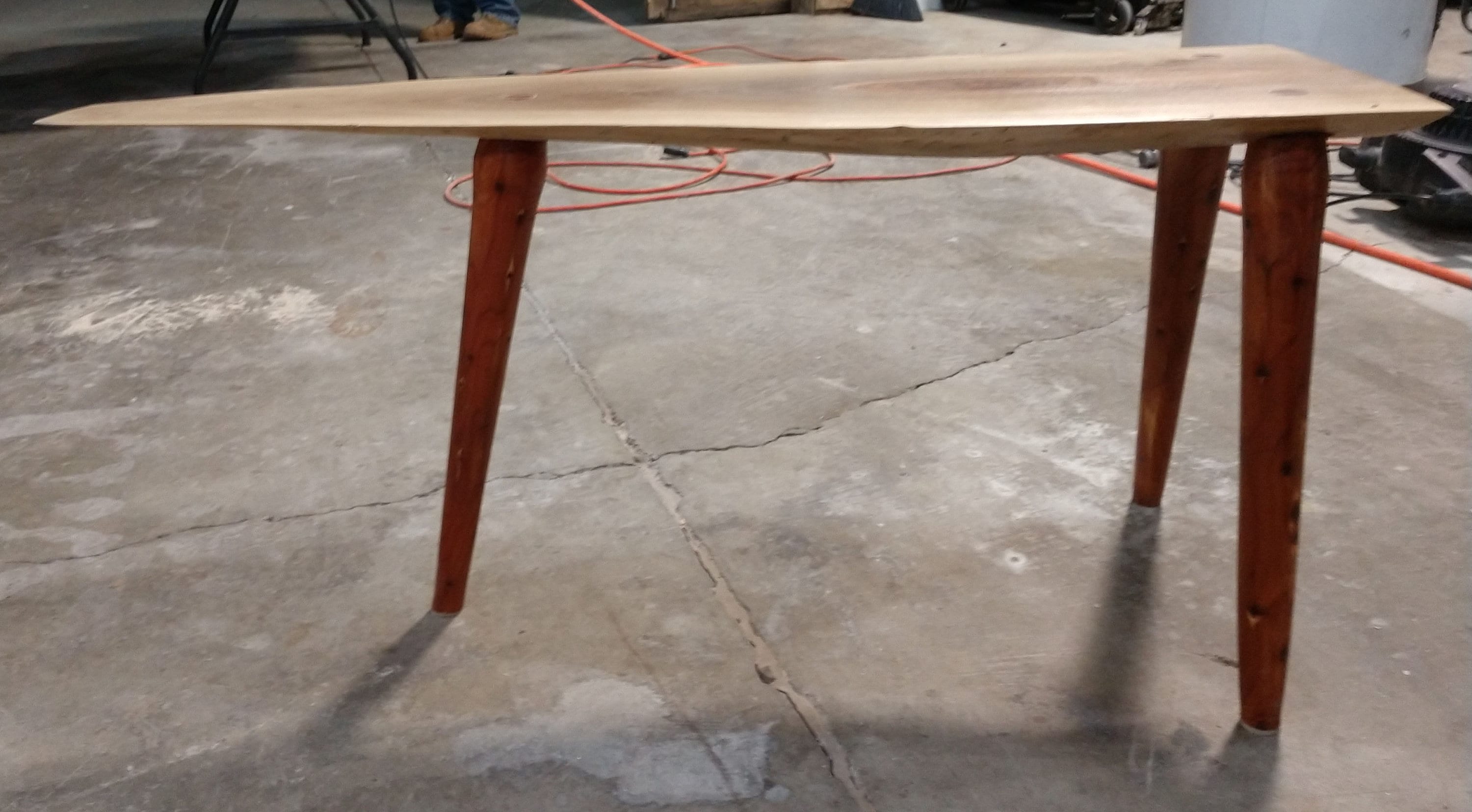 Wooden Tri-leg Coffee Table - Etsy