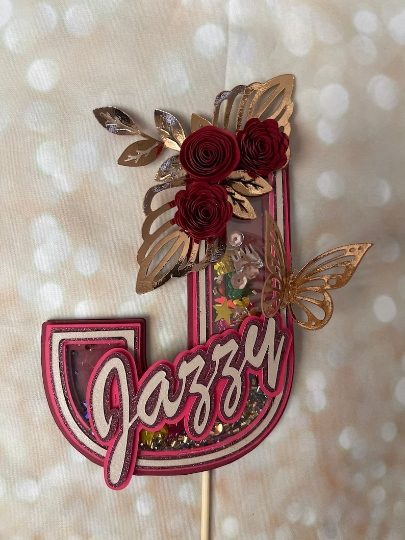 LETTER CAKE TOPPER / Custom Cake Topper / Birthday Cake Topper - Etsy