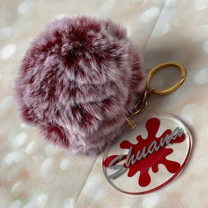 ACRYLIC KEYCHAIN / Paint Splatter Keychain/ Paint Splash/ Personalized ...