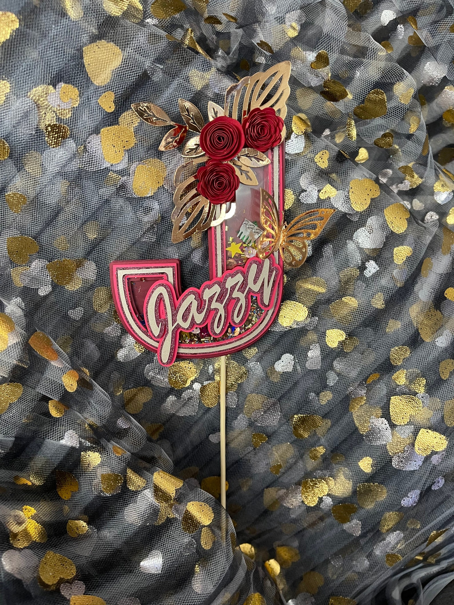 LETTER CAKE TOPPER / Custom Cake Topper / Birthday Cake Topper - Etsy