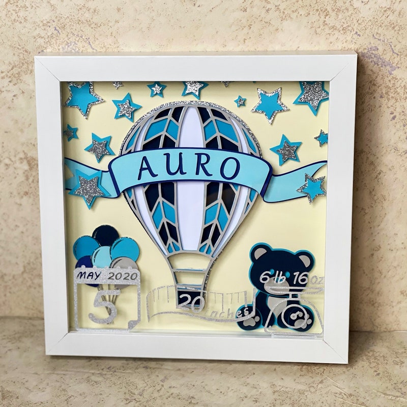 Baby Boy Shadow Box - Etsy