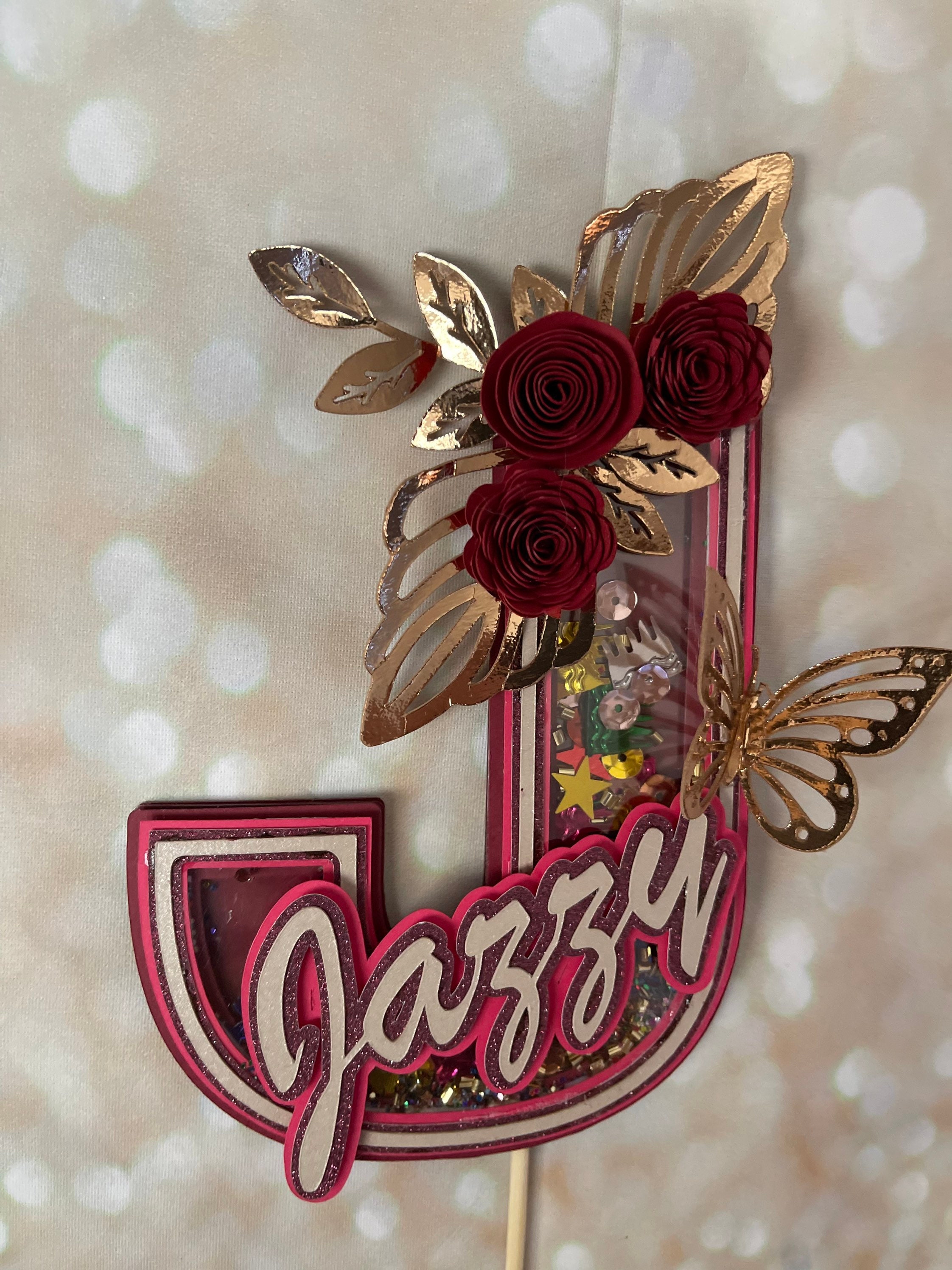 LETTER CAKE TOPPER / Custom Cake Topper / Birthday Cake Topper - Etsy