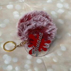 ACRYLIC KEYCHAIN / Paint Splatter Keychain/ Paint Splash/ Personalized ...