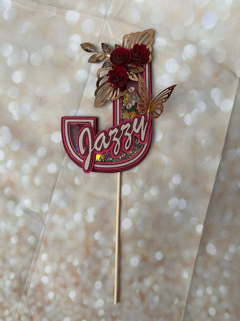 LETTER CAKE TOPPER / Custom Cake Topper / Birthday Cake Topper - Etsy