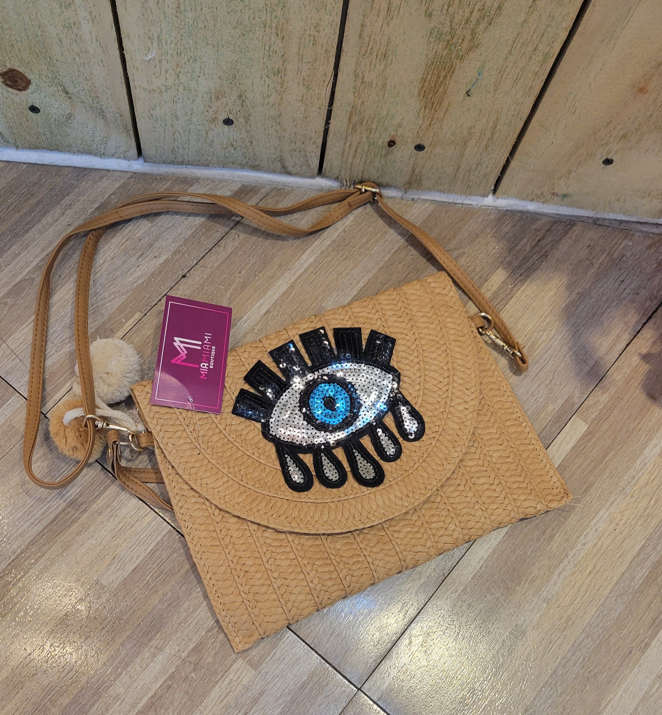 Handcratted Handbag • Patched Straw • Evil Eye Clutch Bag • Love - Etsy
