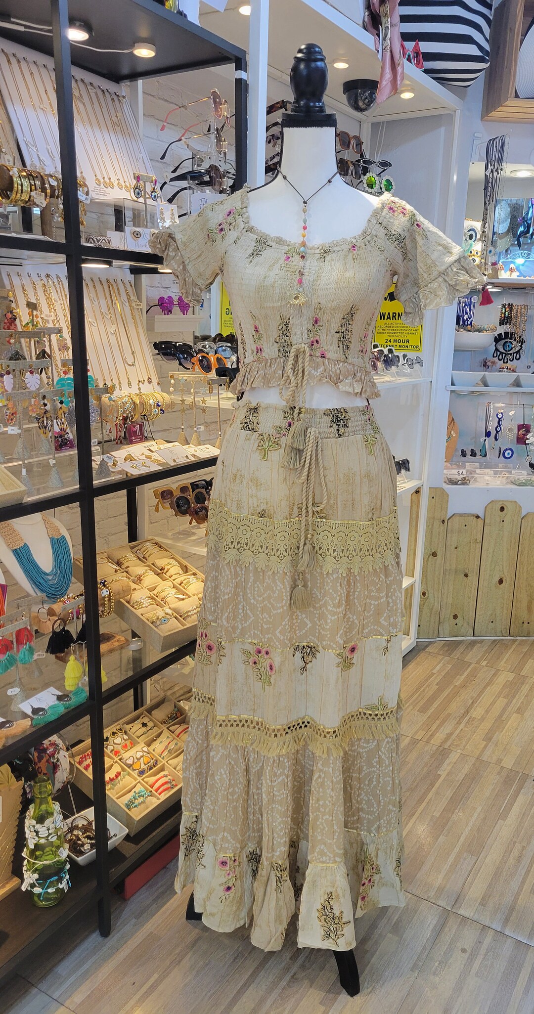 Bohemian Skirt Set: Floral Two-piece Outfit - Etsy
