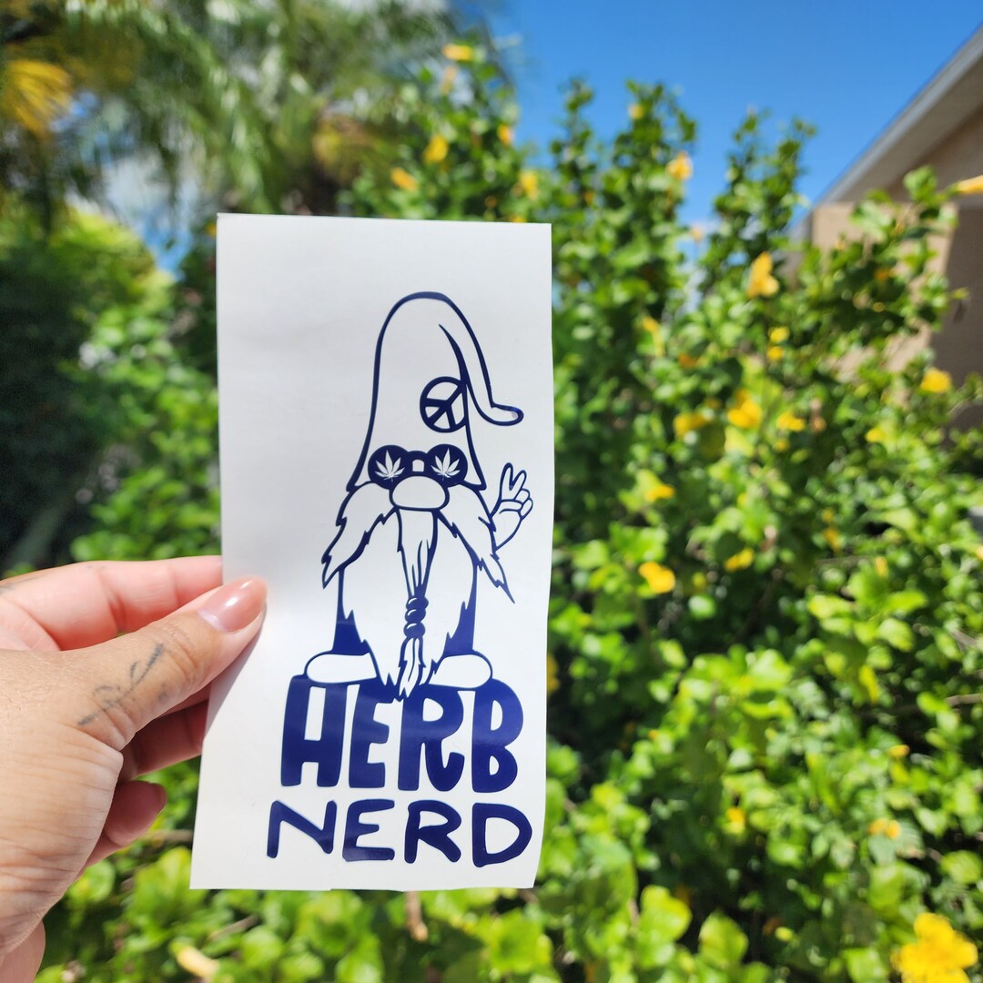 Herb Nerd Gnomies MJ Vinyl Decals - Etsy