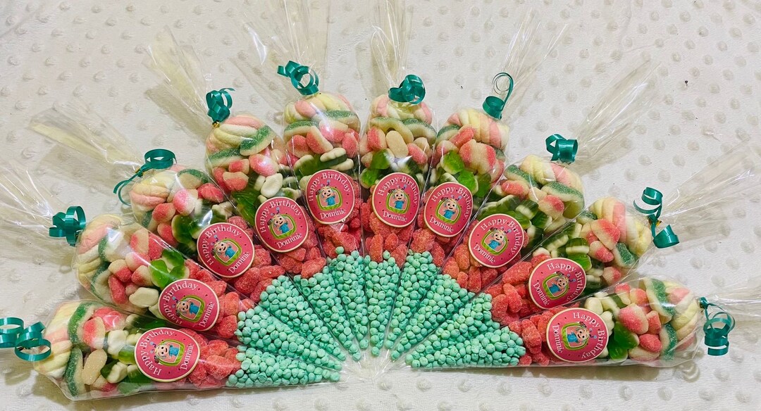 Cocomelon Themed Sweetcones/birthday Sweetcones / Halal Sweetcones ...