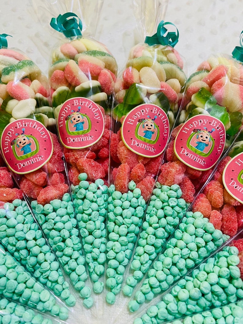 Cocomelon Themed Sweetcones/birthday Sweetcones / Halal Sweetcones ...