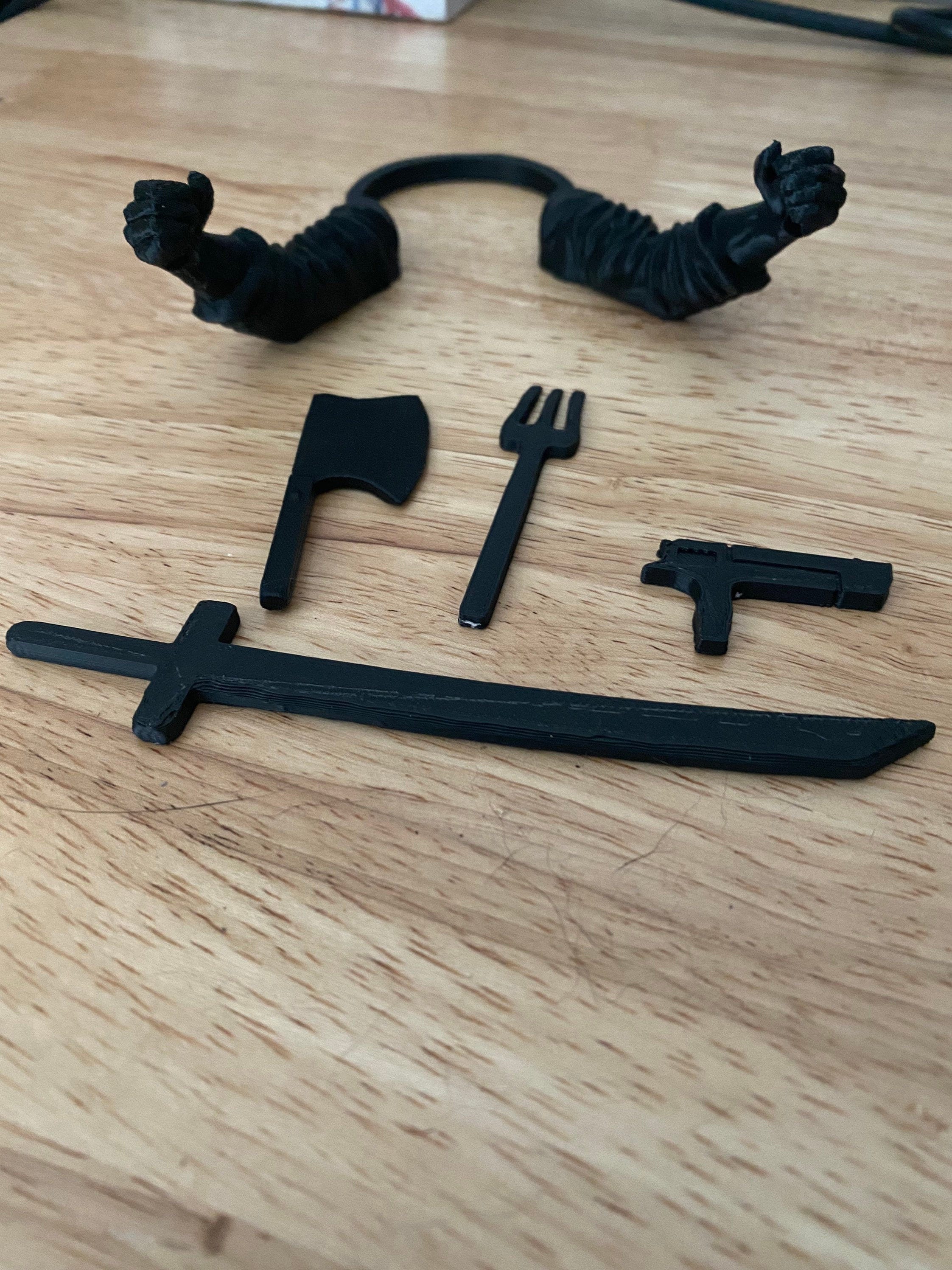 Chicken Arms| Battle Arms | 3D Print Arms | 4 Piece Set| Sword | Gun ...