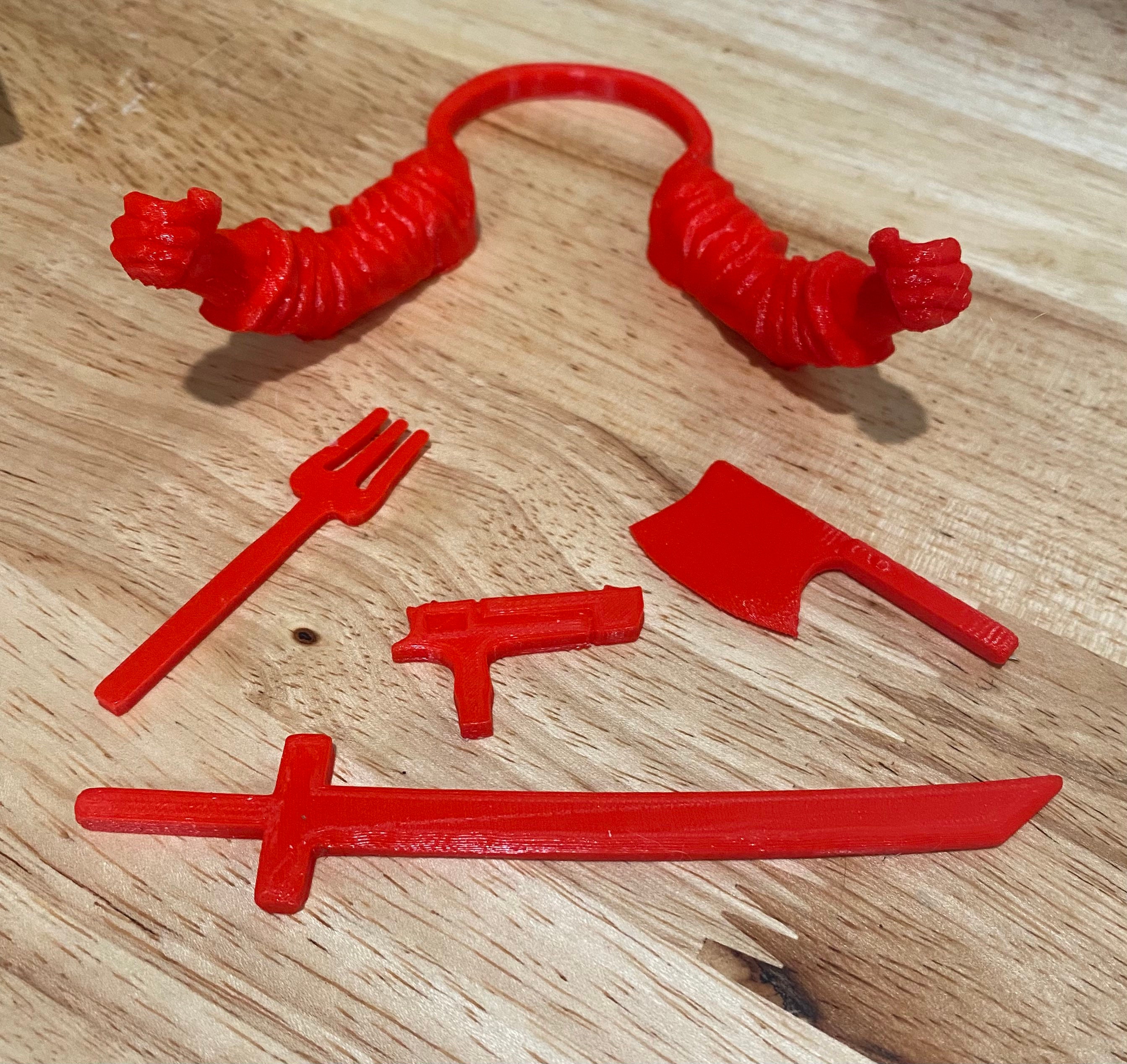 Chicken Arms| Battle Arms | 3D Print Arms | 4 Piece Set| Sword | Gun ...