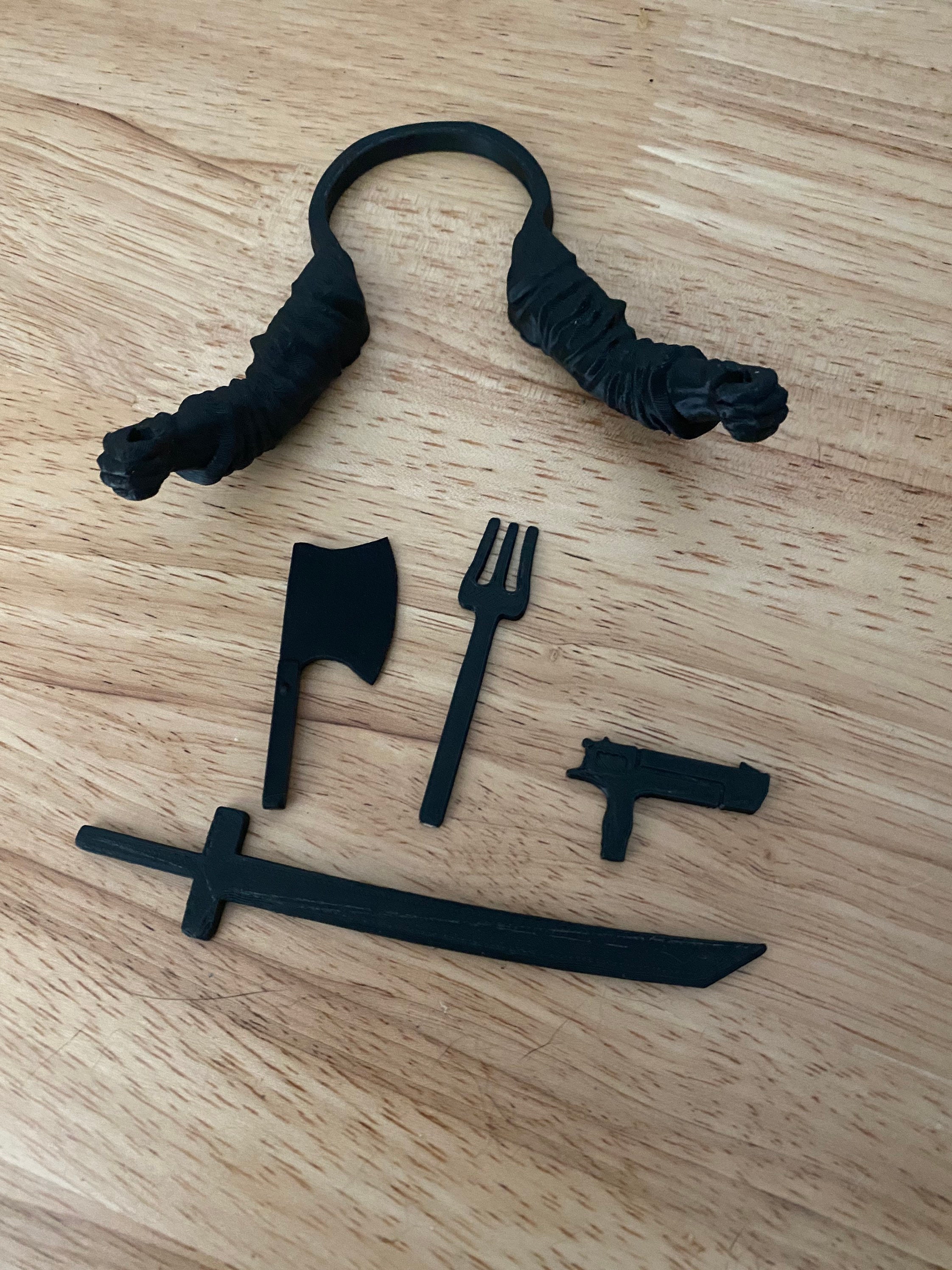 Chicken Arms| Battle Arms | 3D Print Arms | 4 Piece Set| Sword | Gun ...