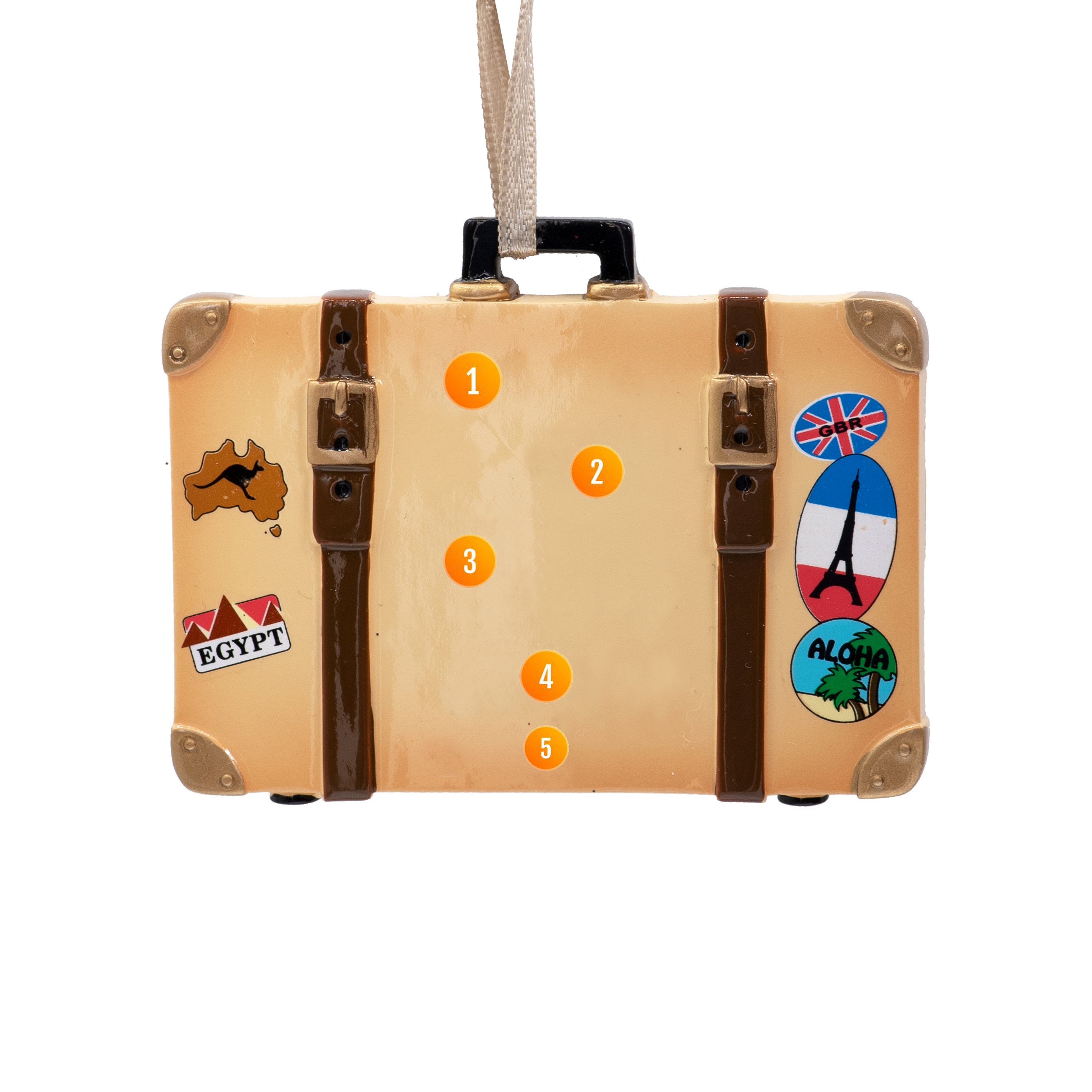 Adorno de viaje personalizado Adorno de Navidad de maleta de | Etsy