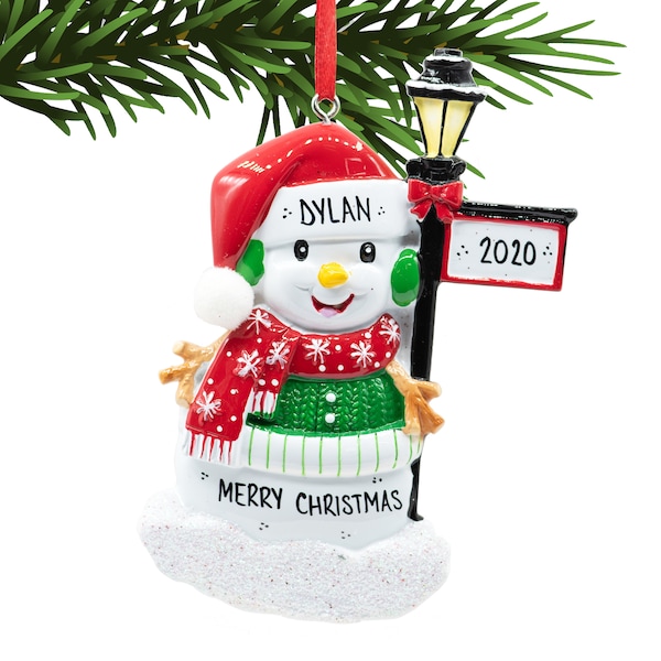 Snowman Ornament - Etsy