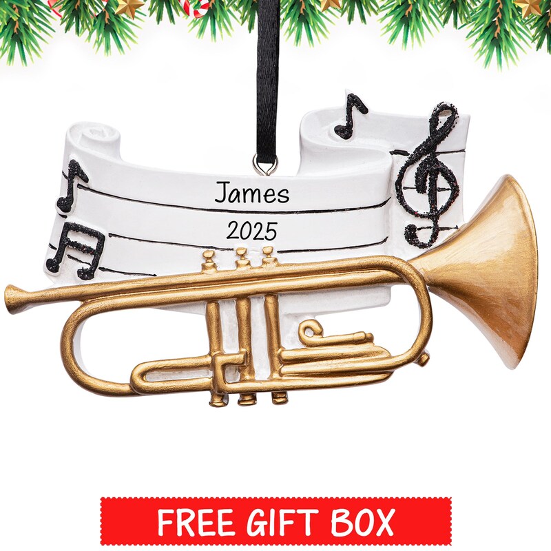 Trumpet Ornament - Etsy