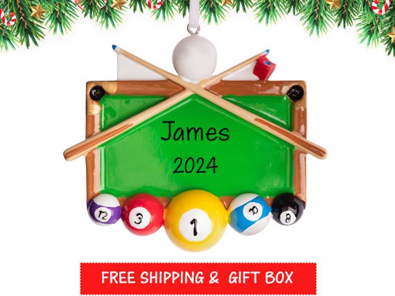 Pool Shooters Christmas Ornaments Billiard Ornaments Etsy