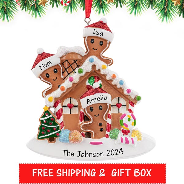 Gingerbread Family - Etsy