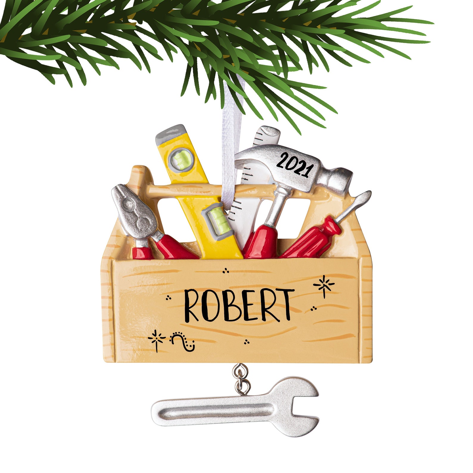 Tool Box Ornament Personalized Tool Chest Christmas Ornament - Etsy