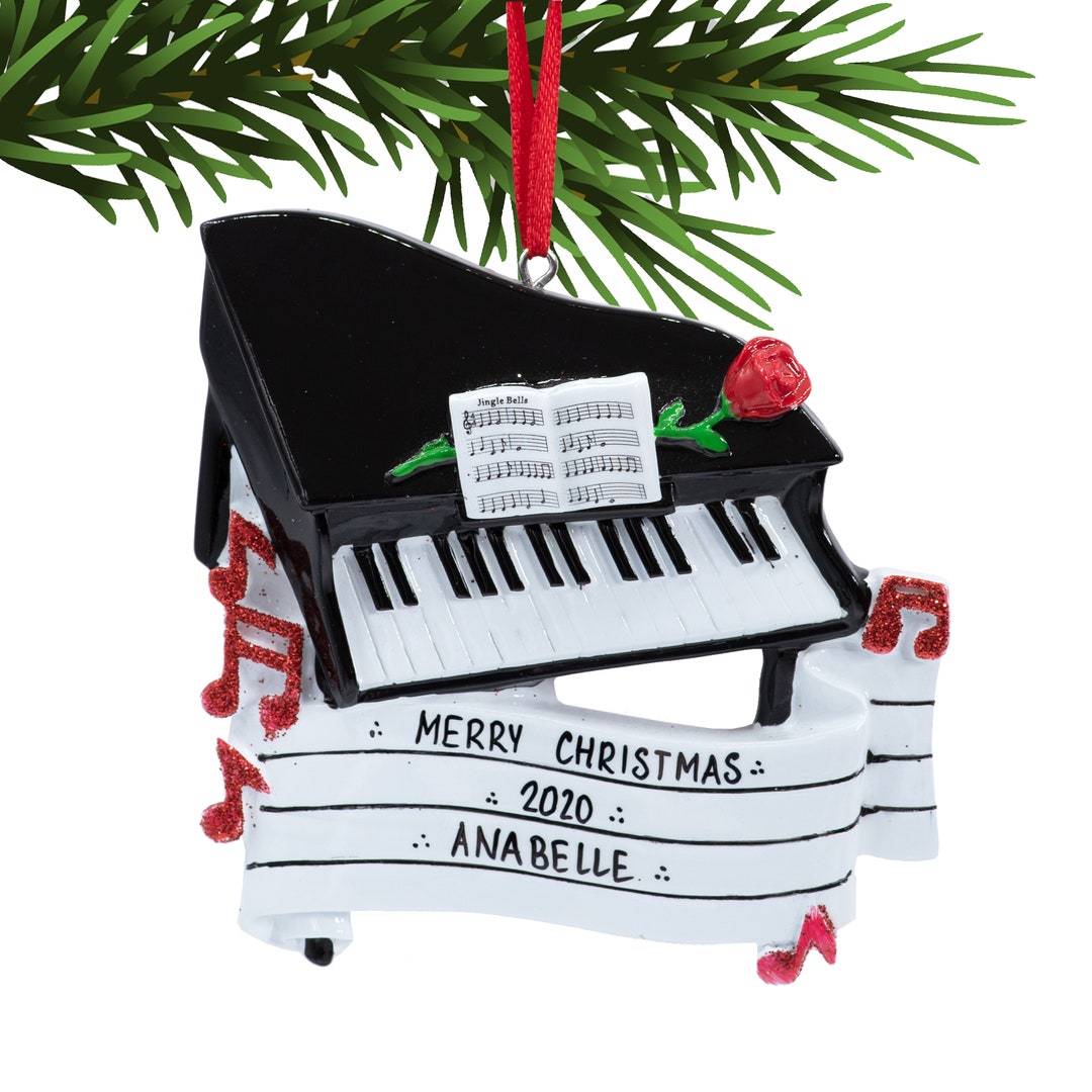 Personalized Piano Ornament Piano Christmas Ornament Music - Etsy