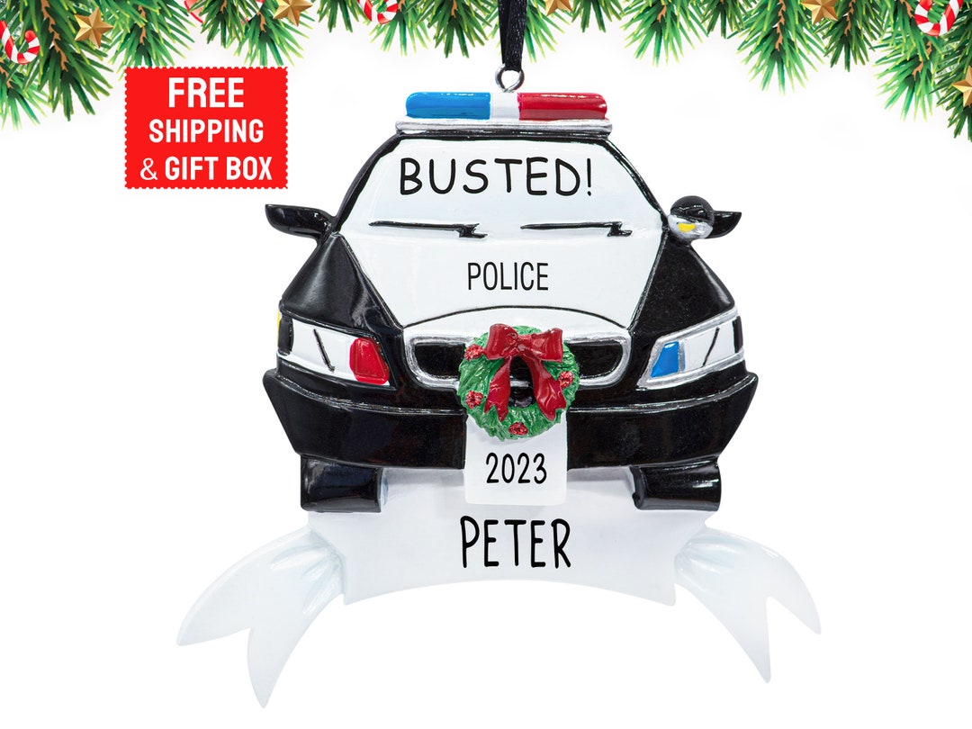 Personalized Police Ornament 2023, Police Christmas Ornament, Police ...
