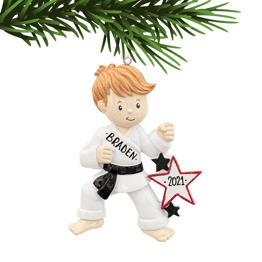 Karate Ornament Karate Personalized Ornament Karate Boy - Etsy