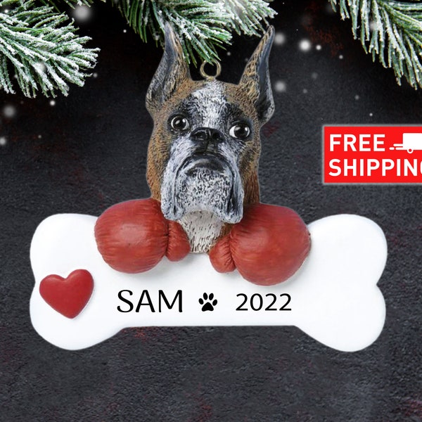 Boxer Ornament - Etsy