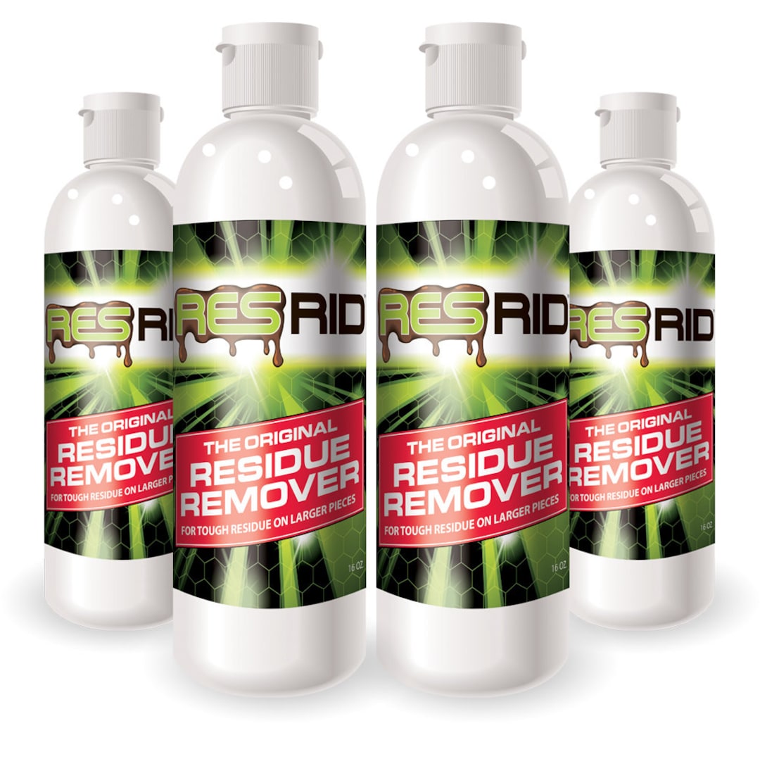 Resrid Original Residue Remover 4 PACK 420 Formula Bong Pipe Bowl Rig ...