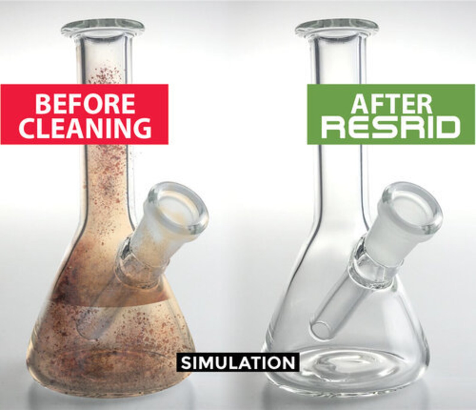 Resrid 16 Oz Original Residue Remover and Bath Caps Combo Pipe - Etsy