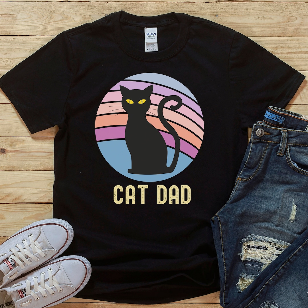 Cat Dad Shirt, Gift for Dad, Pet Lover Shirt, Cat Shirt, Cat Papa T ...
