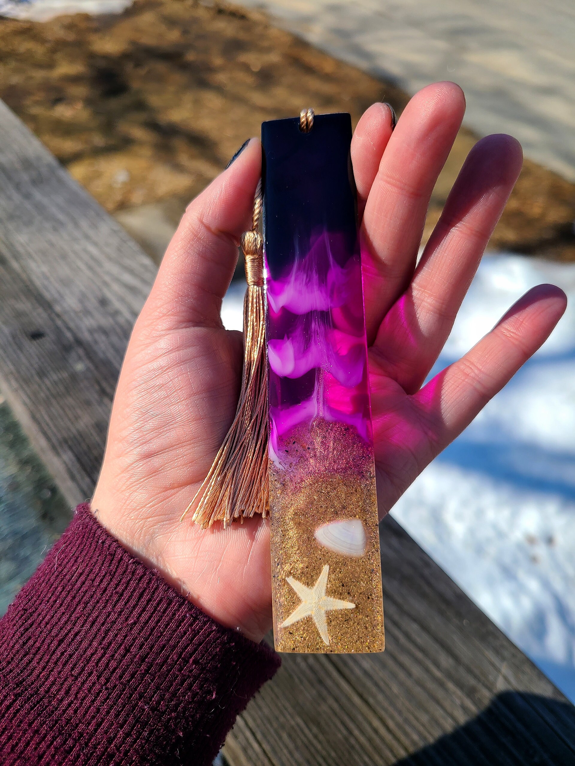 Mermaid Style Beachy Bookmarks - Bookmark - Bookworm - Unique Gifts ...