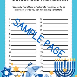 Let's Celebrate Hanukkah - Printable Coloring & Actvity Pages for Age 7 ...