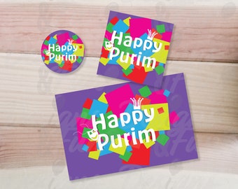 Printable Purim Cards - Etsy