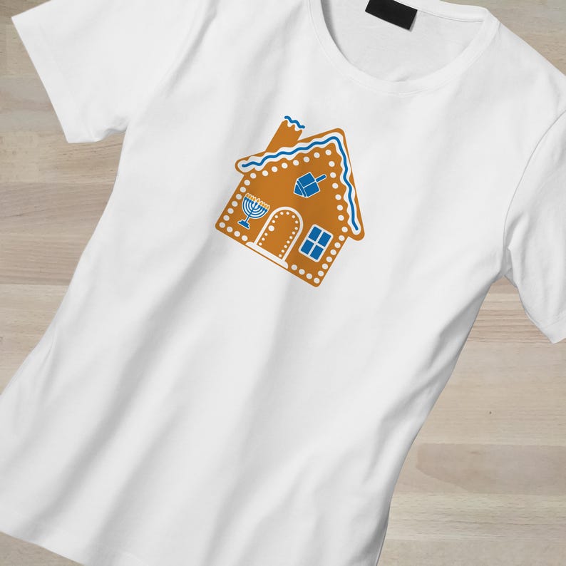 Hanukkah Gingerbread House SVG PNG | Menorah, Dreidel Digital File - Etsy