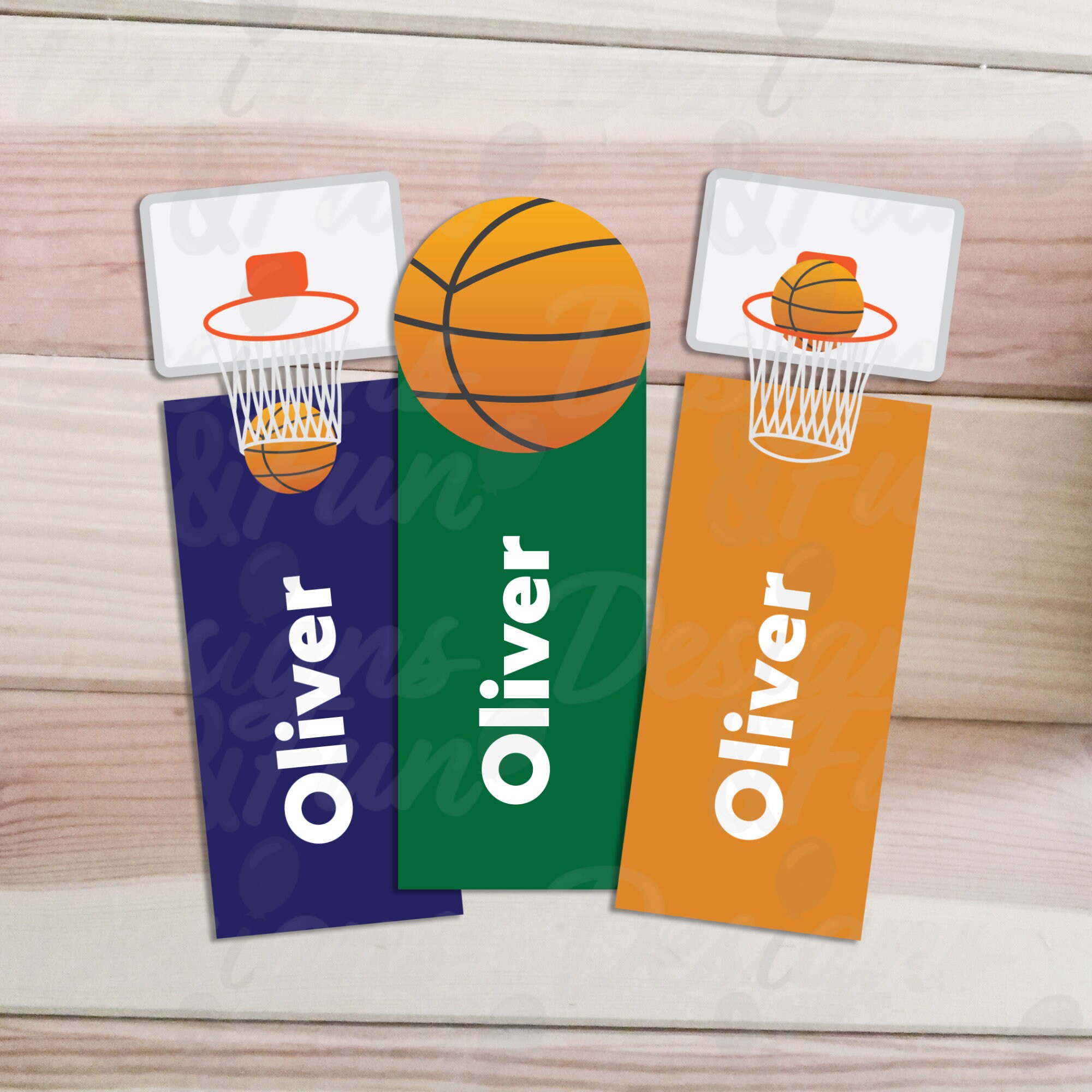 Personalized Printable Basketball Bookmark Basketball Lover | Etsy