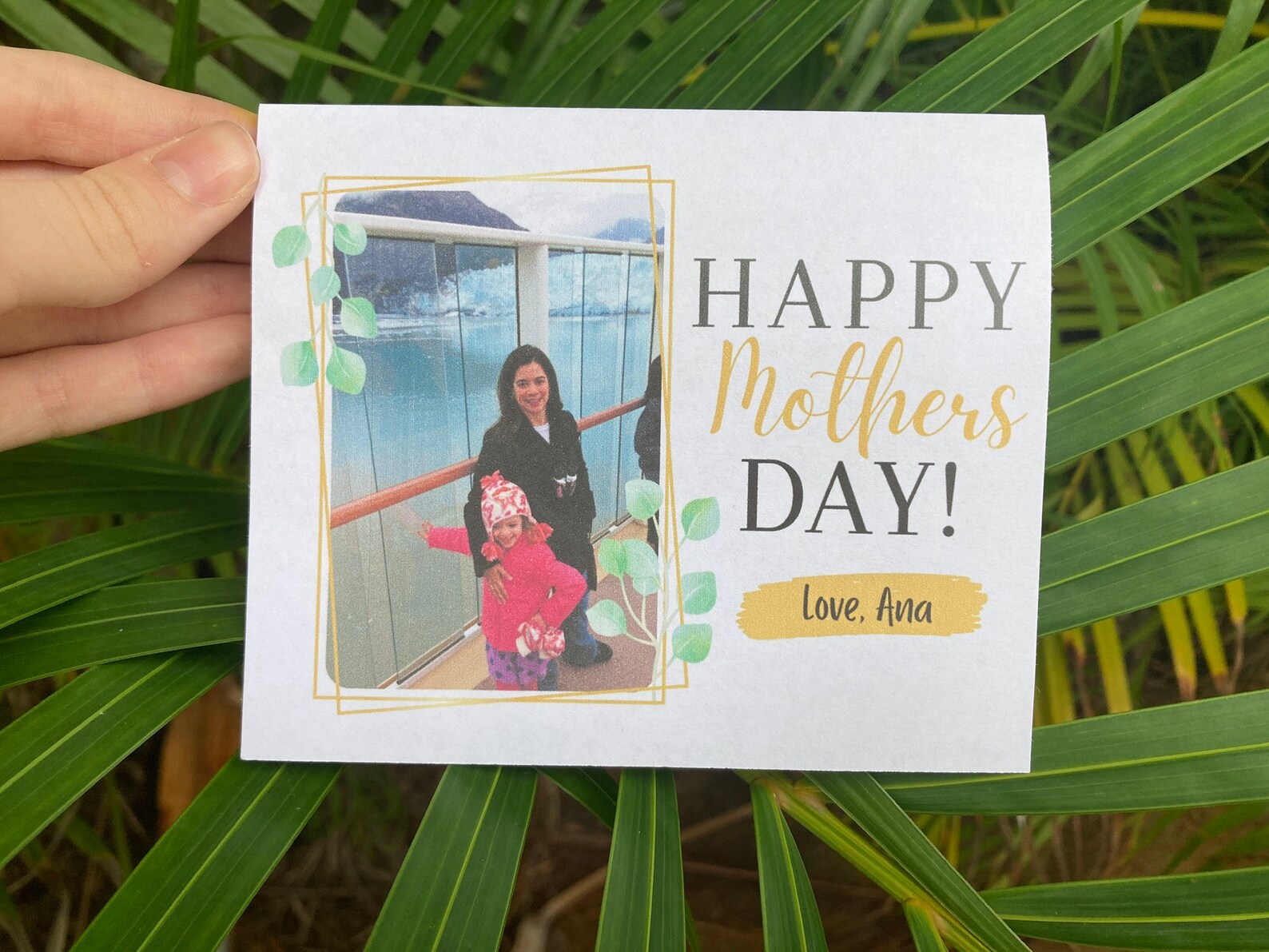 Personalized Mother's Day Greeting Card with Custom Photo/ | Etsy