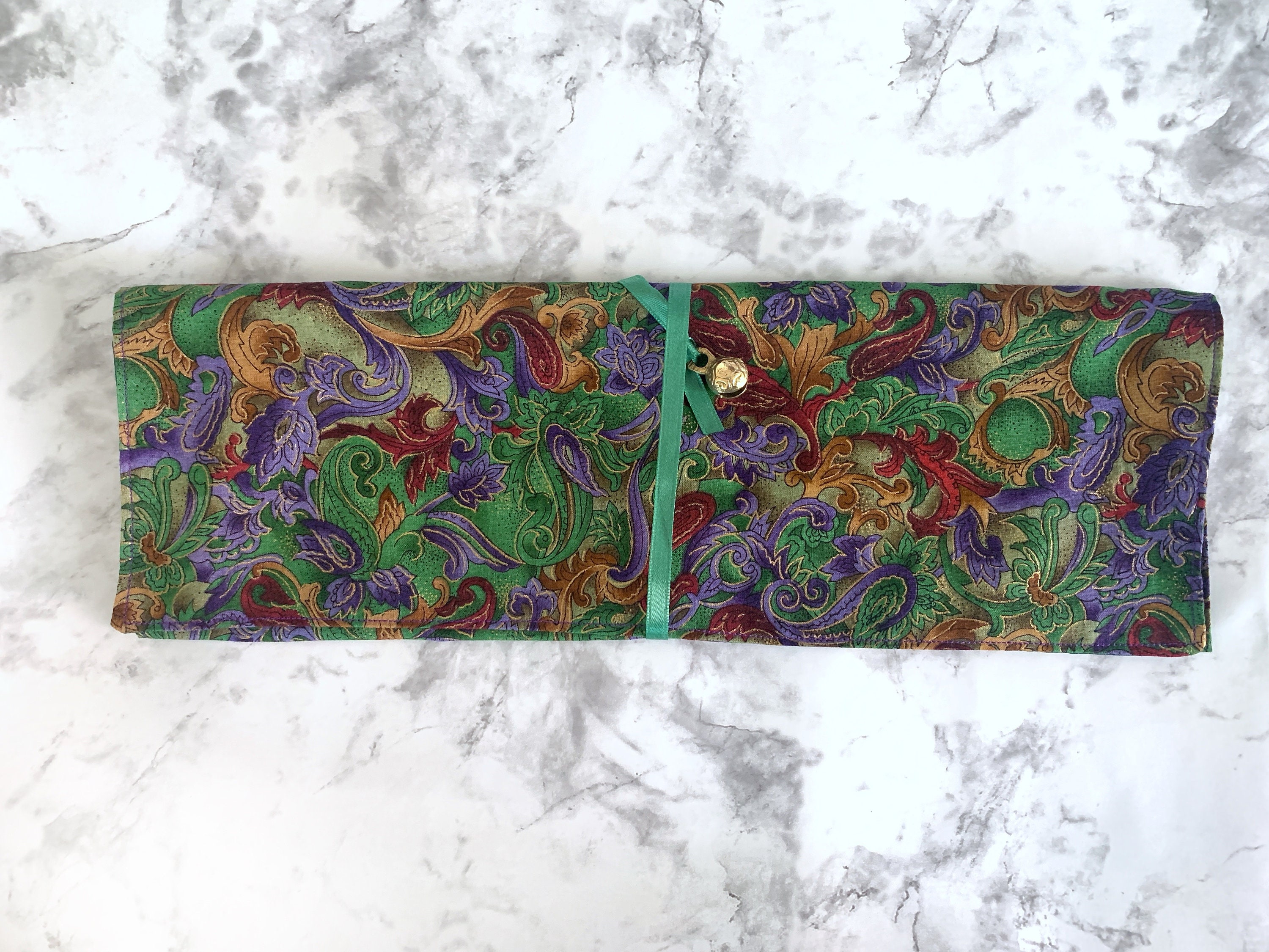 Reversible Tarot Oracle Reading Cloth Mat, Table Cloth With Botanical ...