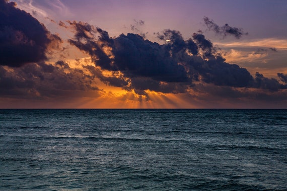 Atlantic Ocean. Ocean Seascapes. Beach and Ocean Wall Art & | Etsy