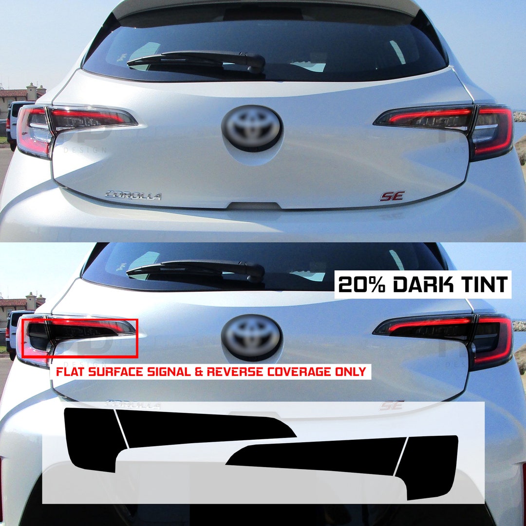 HDUSA Fits Toyota Corolla Hatchback 2019 2022 Tail Light Rear Precut Dark Vinyl Tint Decals Transparent Blacked Out Overlay 2020 2021 2022 Etsy