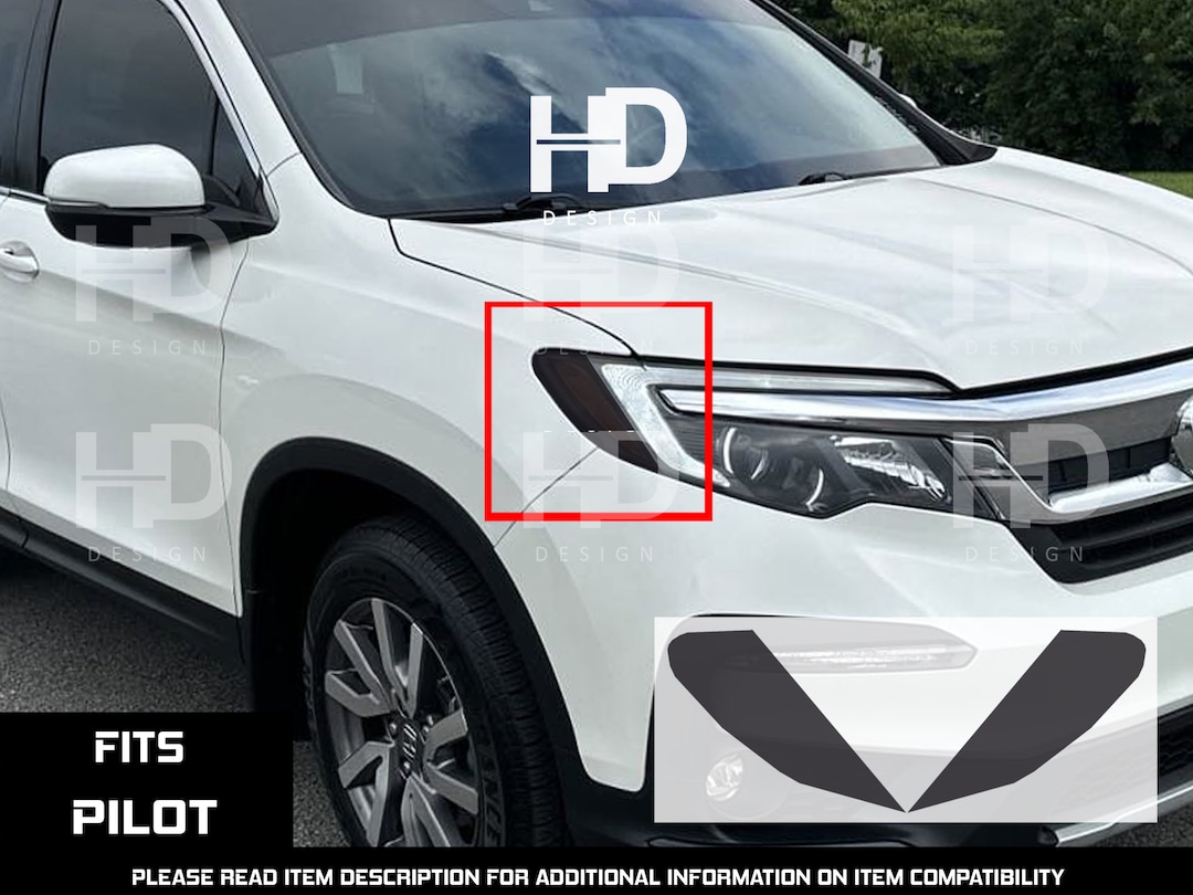 HDUSA Fits 2019-2022 Honda Pilot Head Light Front Precut Dark Vinyl ...