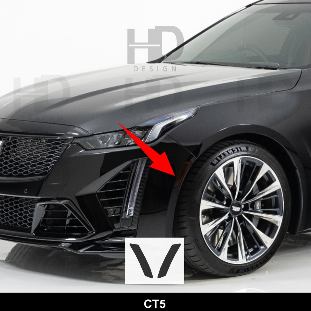 HDUSA Fits CT5 Cadillac 2020-2024 Front Side Markers Reflectors Bumper ...