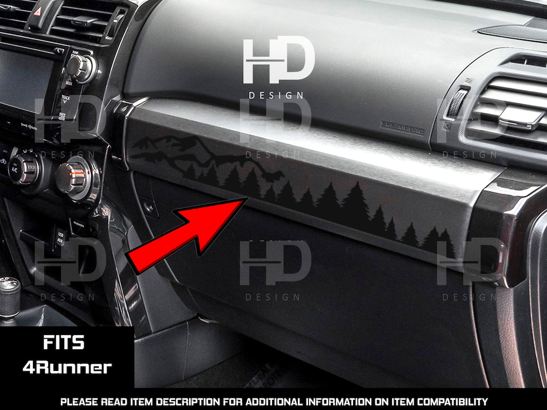 HDUSA Fits 2014-2024 4runner Dashboard Glove Box Mountain Scene Vinyl ...