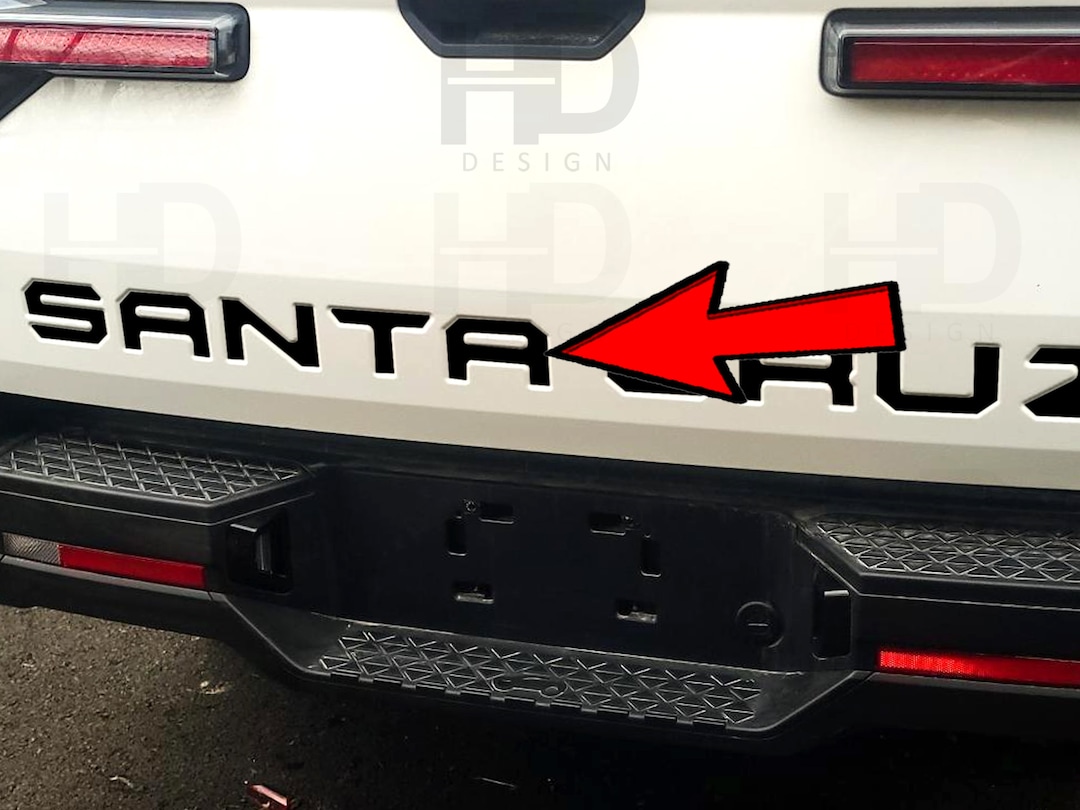 HDUSA Tailgate Decals Letters Fits Santa Cruz 2022 2023 2024 More ...