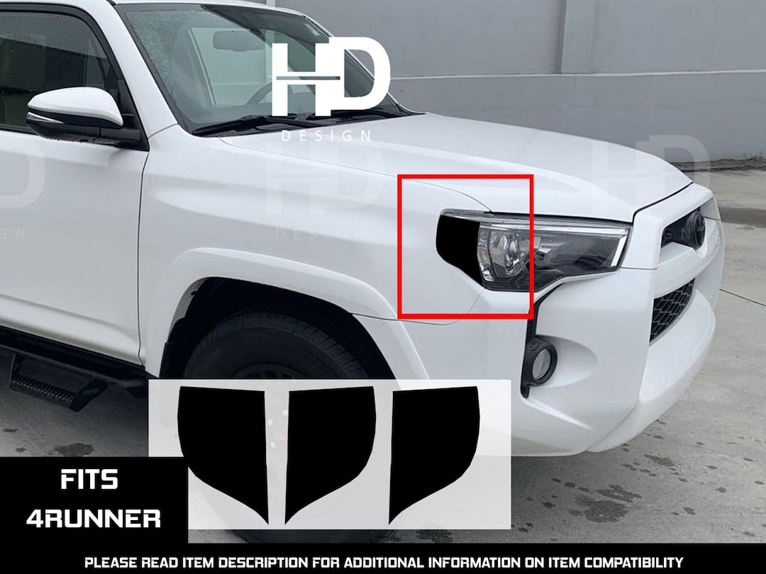 HDUSA 2014-2024 Fits Toyota 4runner Head Light Front Black Out Amber ...