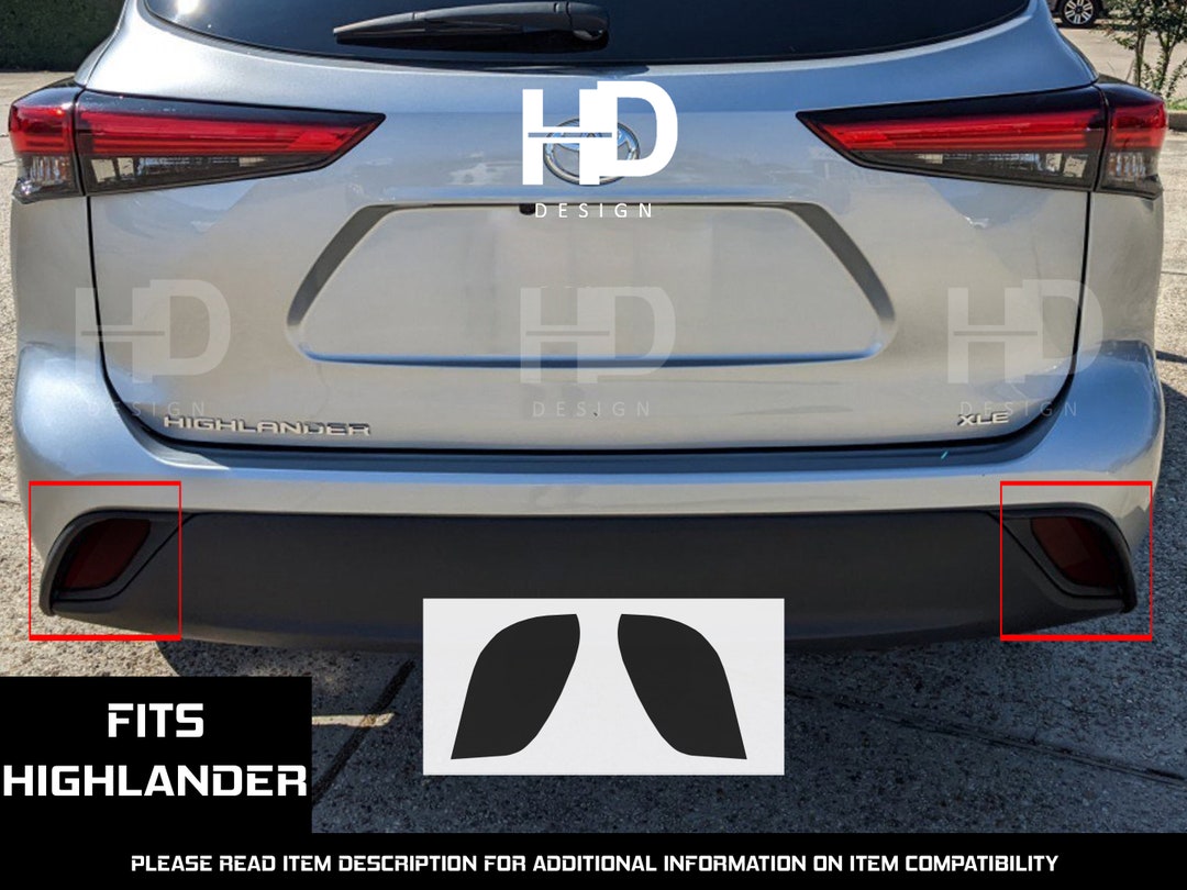 HDUSA Fits Toyota Highlander 2020-2023 Rear Bottom Bumper Reflectors ...