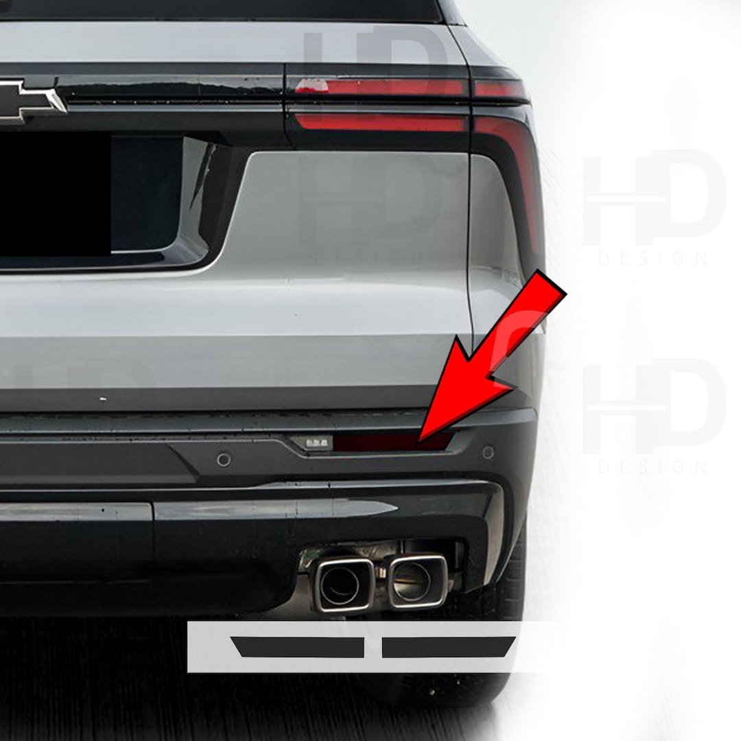 HDUSA Fits 2024 2025 Chevy Traverse Rear Bumper Markers Dark Vinyl Tint ...