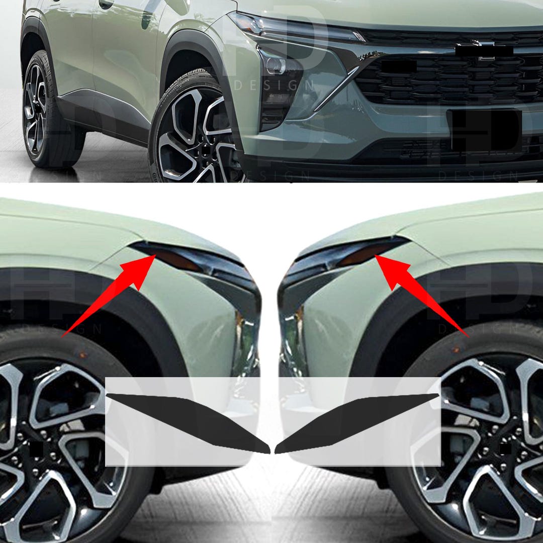 HDUSA Fits Chevy Trax 2024 Headlight Front Amber Side Marker Precut ...