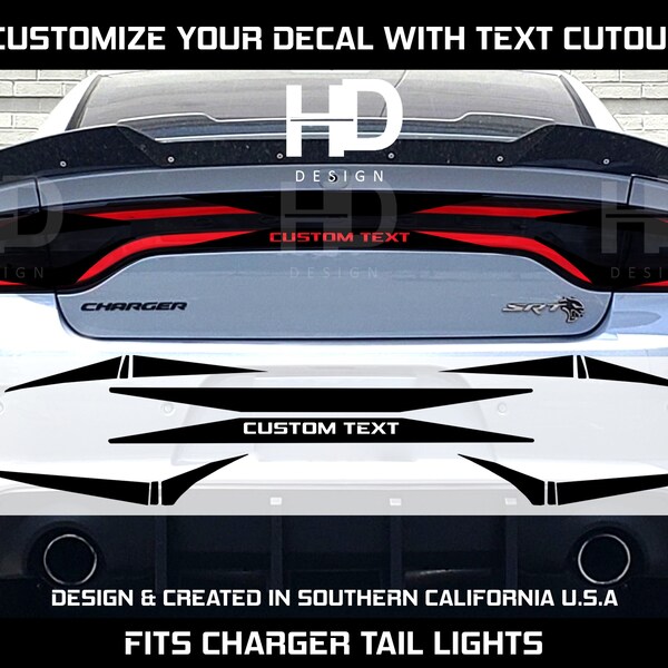 Dodge Charger Tail Light Decal - Etsy